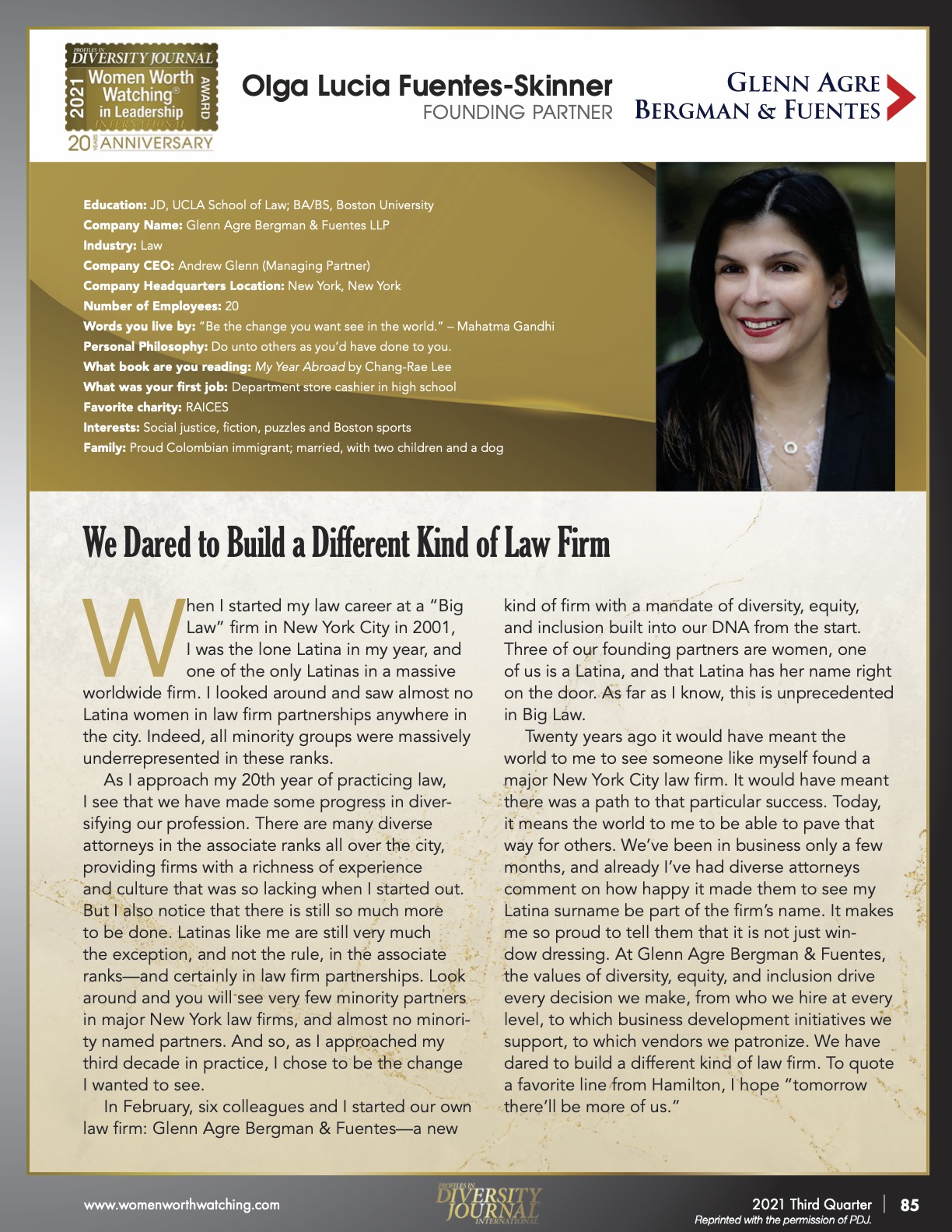 Olga Lucia Fuentes-Skinner and Marissa Miller named 2021 women worth ...